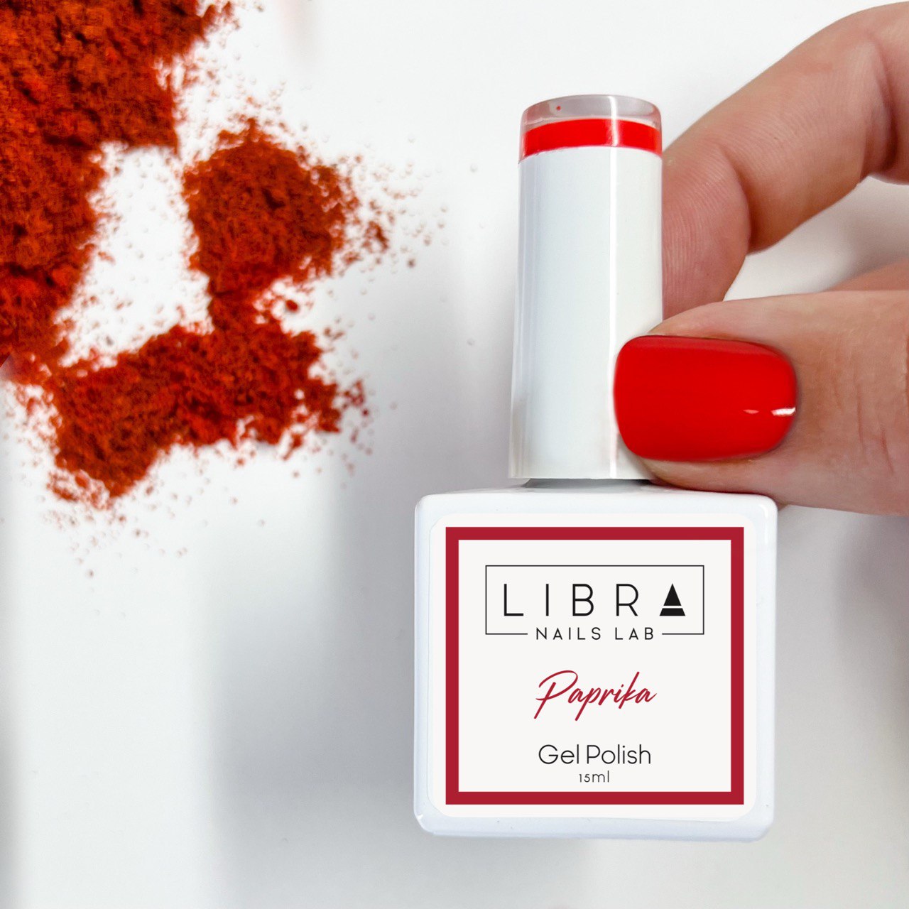 "Paprika" - HEMA/TPO free Gel Polish 15ml – Libra Nails Lab France