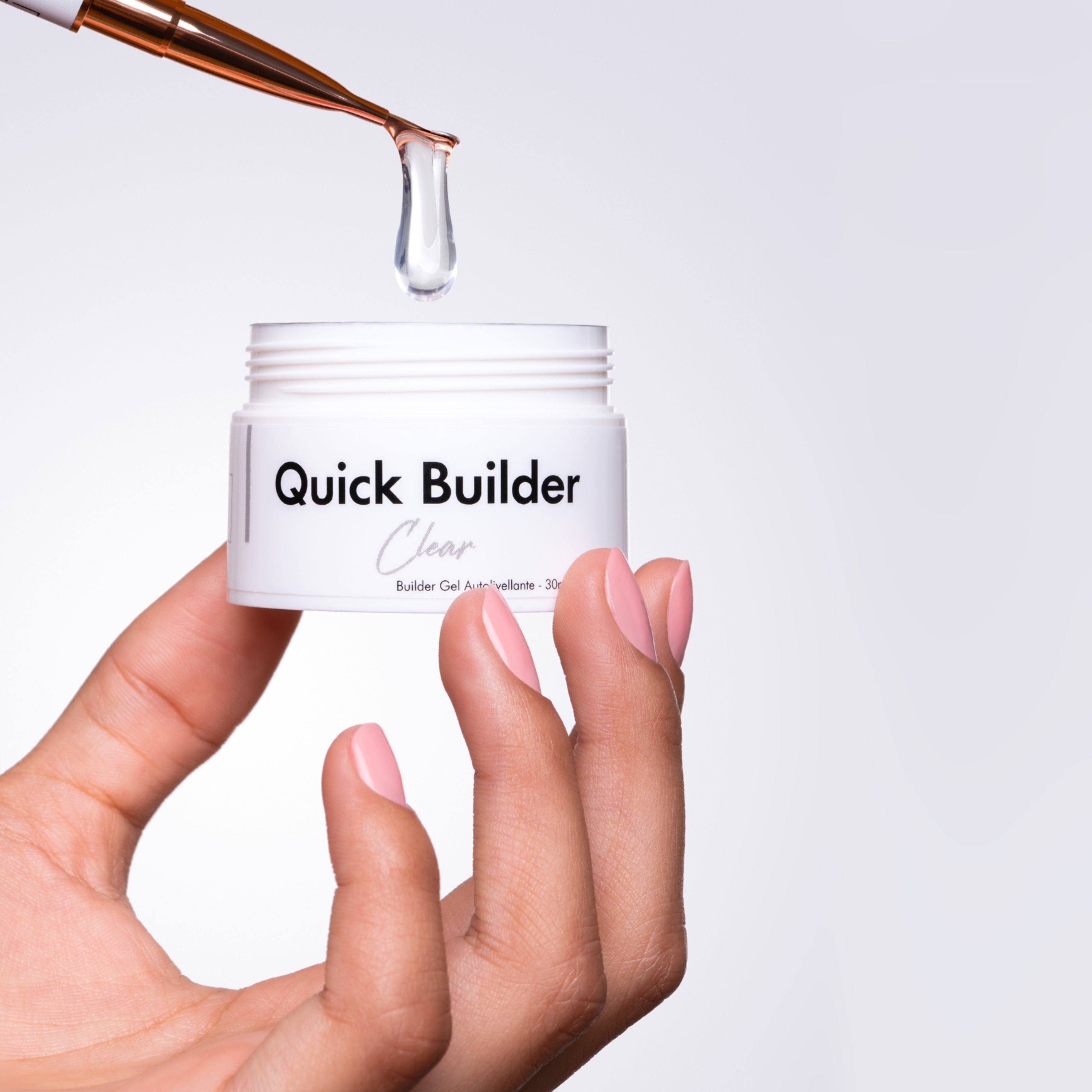 Quick Builder - Clear - Self Levelling Builder Gel - 30ml HEMA/TPO fre ...